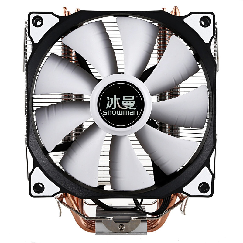 SNOWMAN High Performance CPU Cooler with 4 Direct Contact Heat-Pipes ...